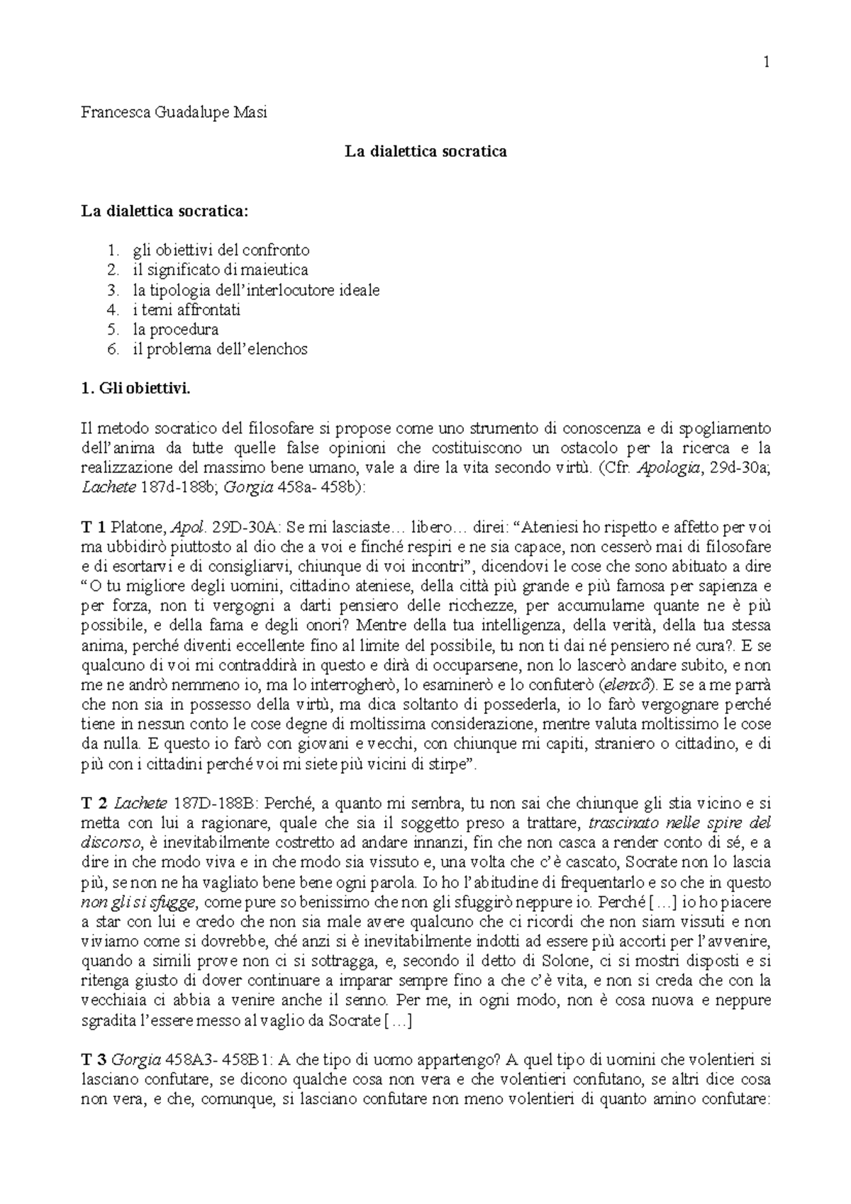 Socrate (1) - very nice - Francesca Guadalupe Masi La dialettica ...