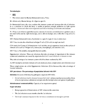 HIV AIDS Notes - MURANG’A UNIVERSITY OF TECHNOLOGY UNIT: HIV/AIDS This ...