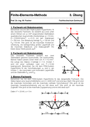Finite Elemente Methode - Übungsaufgabe 10 - Finite-Elemente-Methode 10 ...