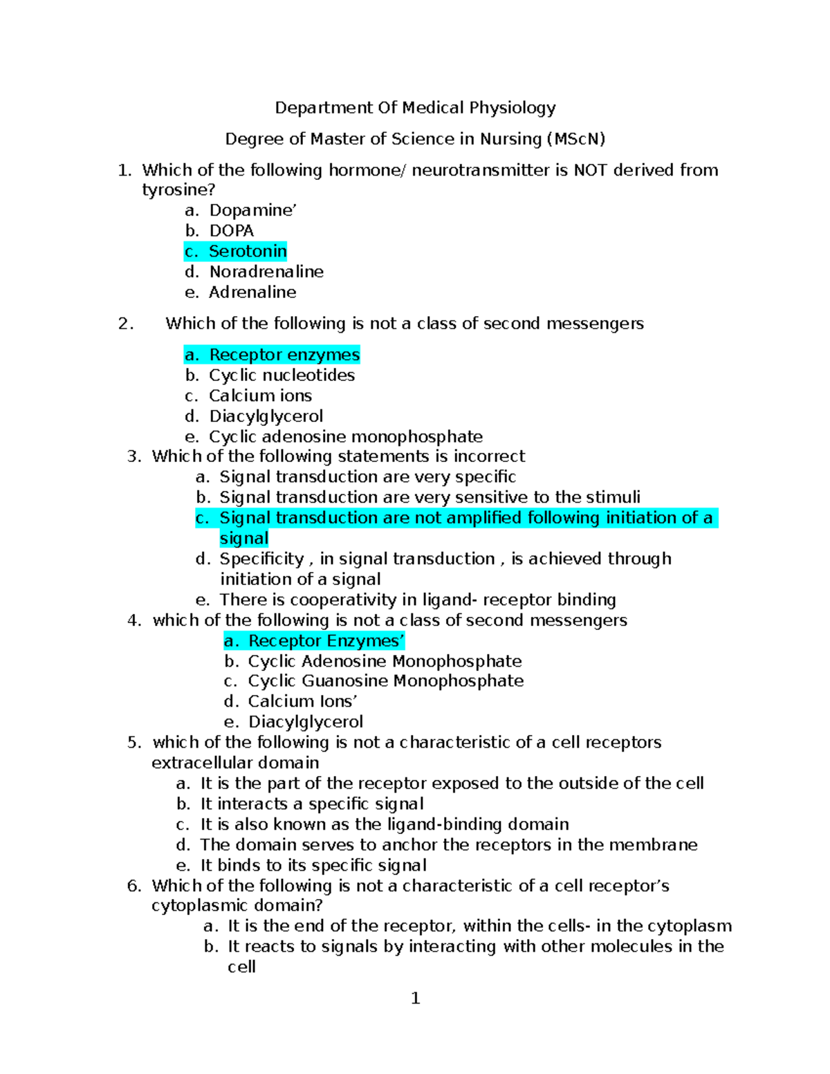 Sample/practice exam 8 July Autumn 2016, questions - Department Of ...