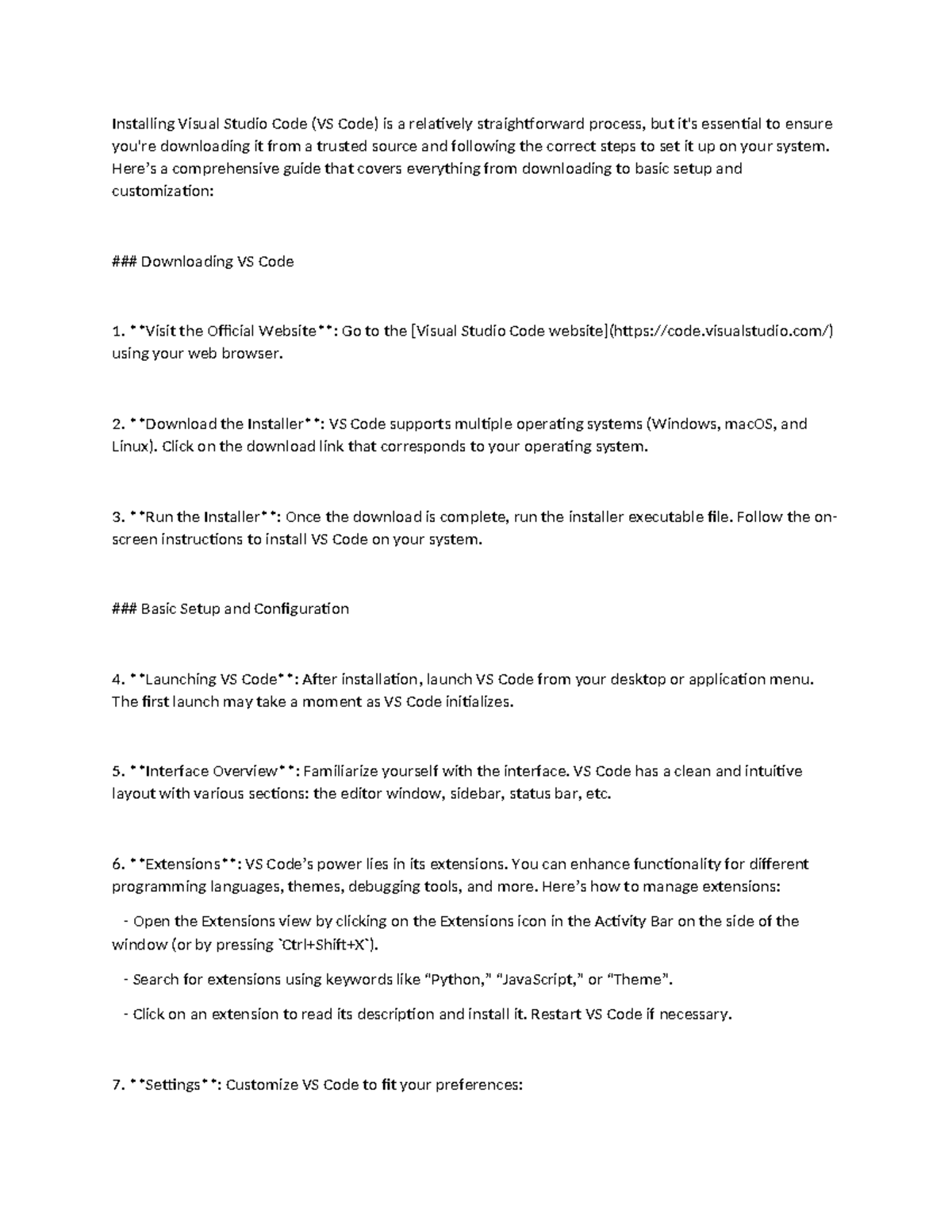Installing Visual Studio Code - Here’s a comprehensive guide that ...