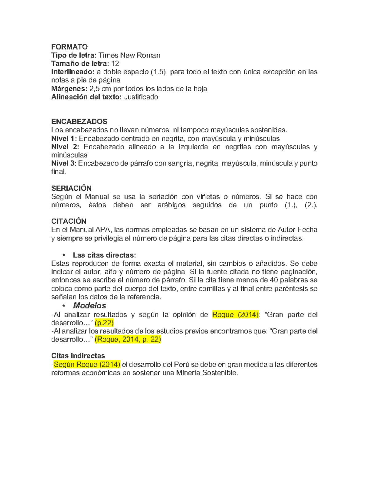 Formato APA - CONTROL ESTADISTICO - FORMATO Tipo de letra: Times New ...