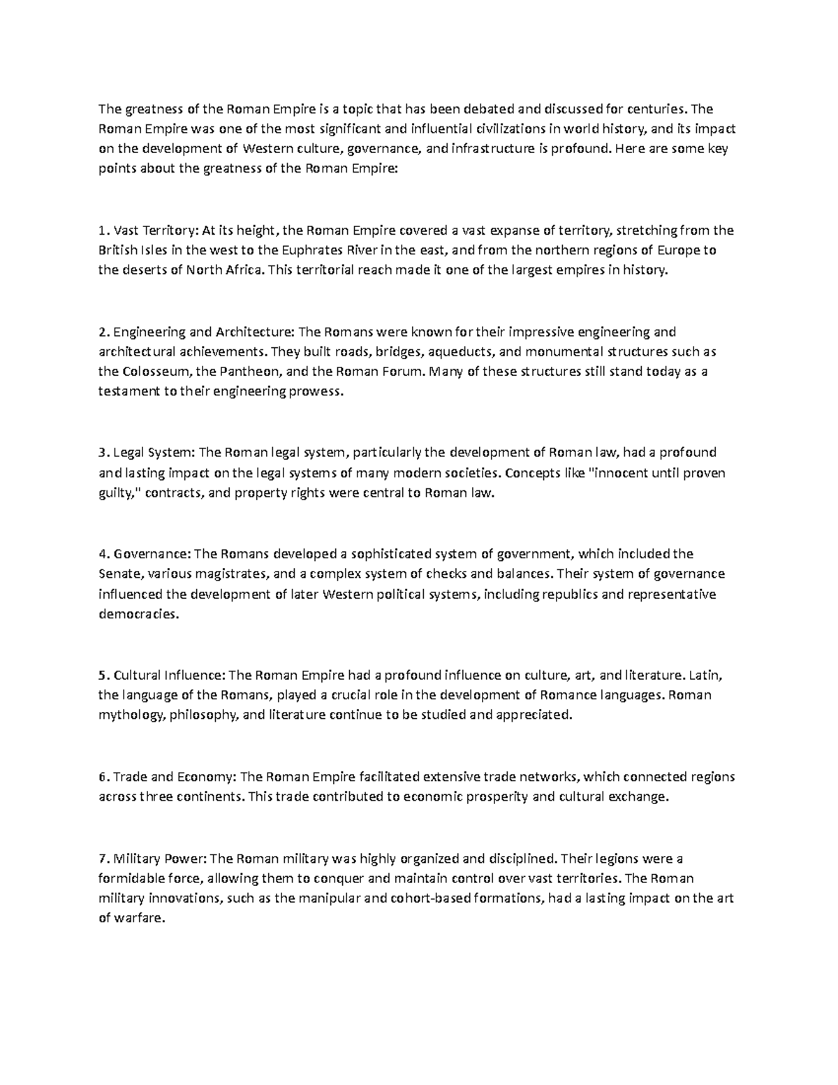 Roman Empire - The Roman Empire was one of the most significant and ...