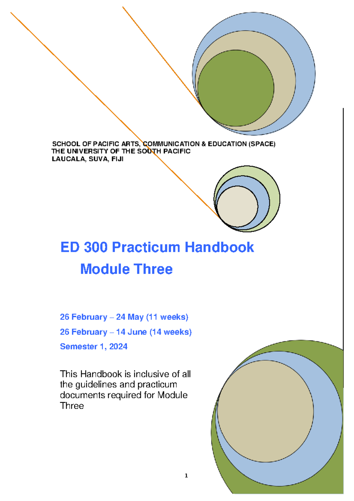 ED300 Module 3 Handbook S 1 2024- final - SCHOOL OF PACIFIC ARTS ...
