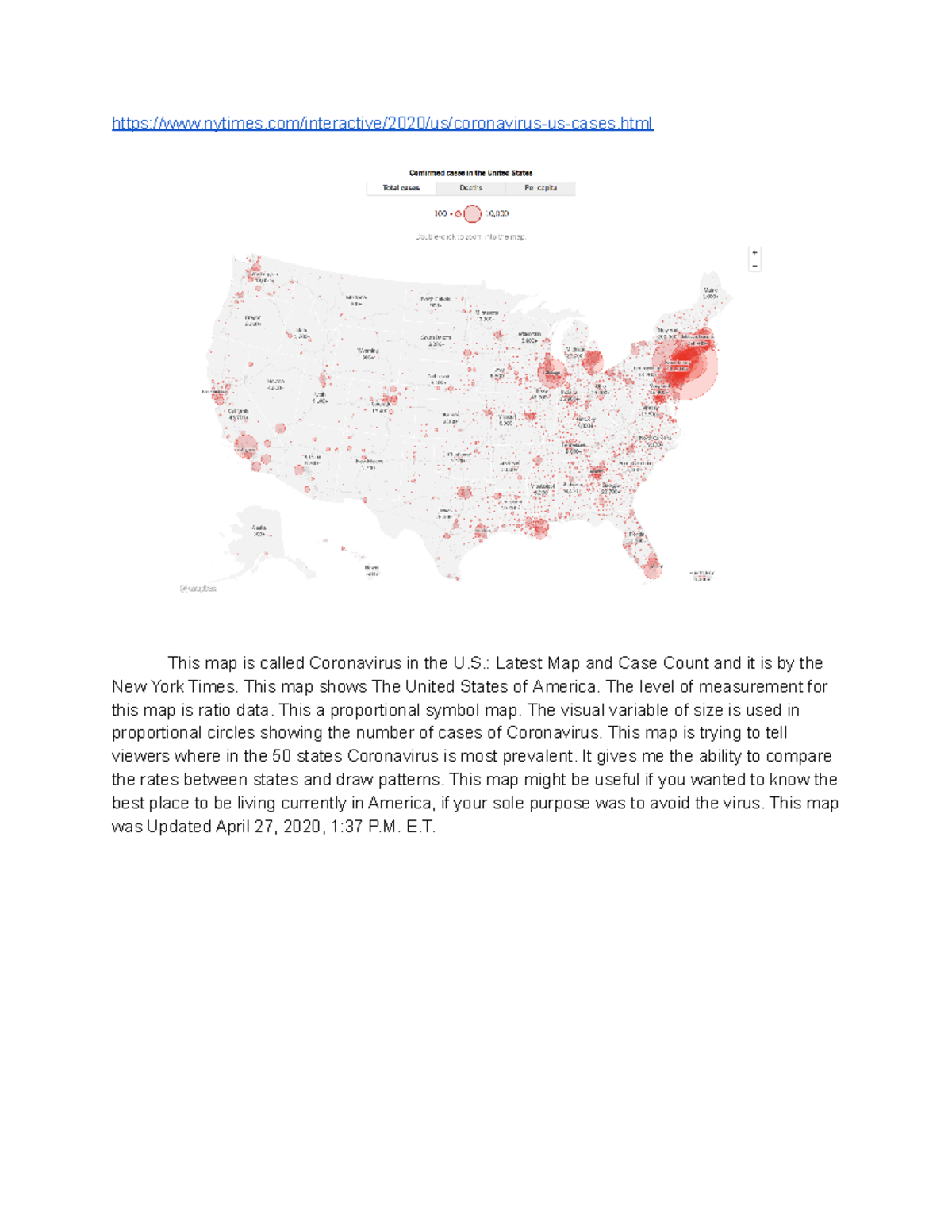 Extra credit - Professor: Chelsea Nestel - nytimes/interactive/2020/us ...