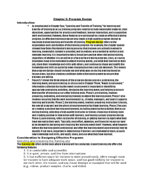 Chapter 5 Program Design - WEEK 6 Sunday, September 20, 2020 5:45 PM Chapter 5: Program Design ...