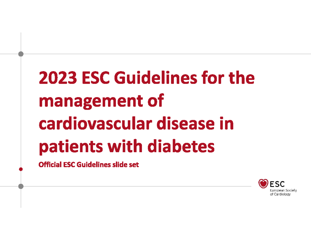 Slides SET Diabetes 2023 SEC PDF - Medicina II - Studocu