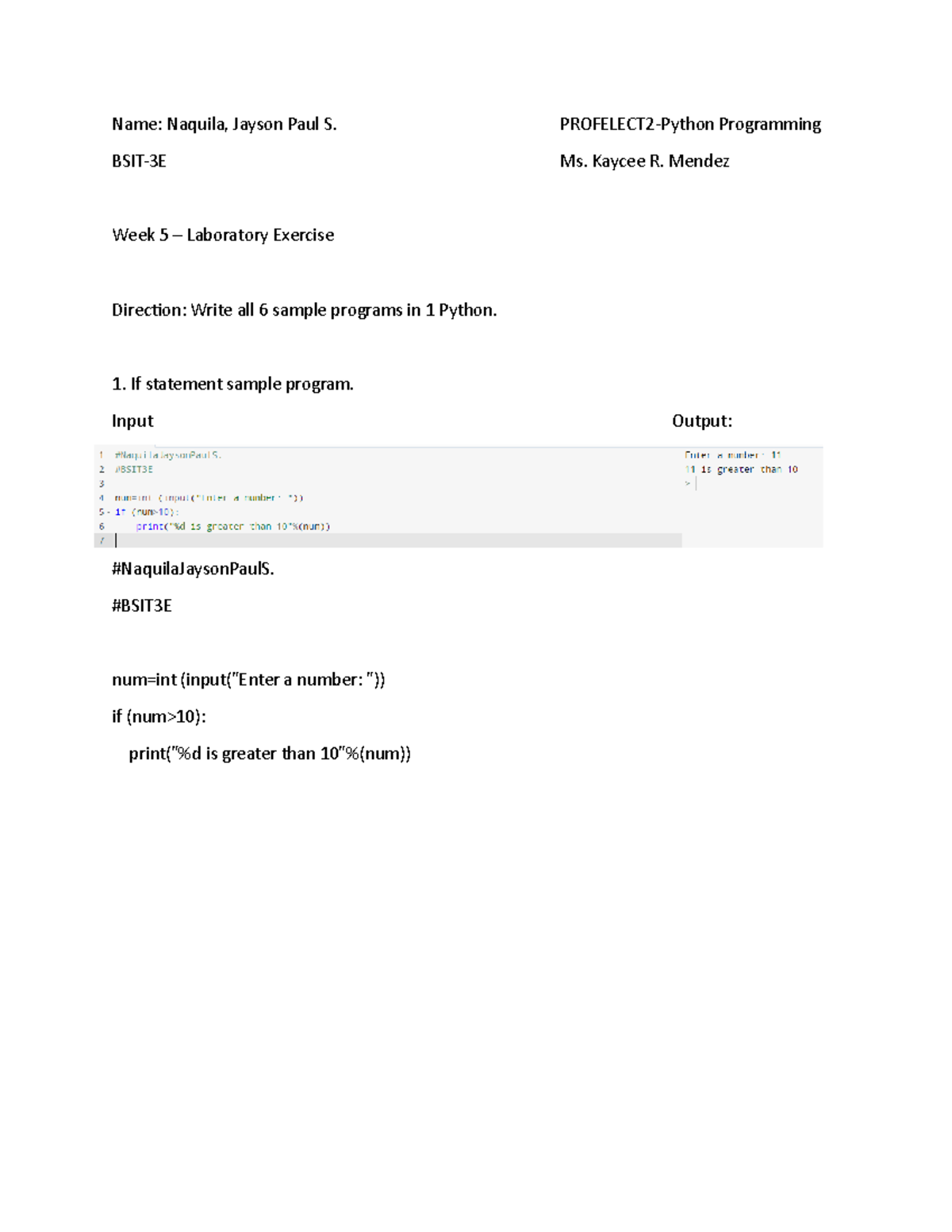 Naquila Week 5 - hjyukiyuthtkuity - Name: Naquila, Jayson Paul S ...