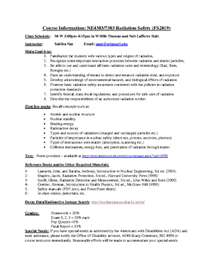 NE7303 Handout-5 Radioactive Half-life of Ba-137m - In this laboratory ...