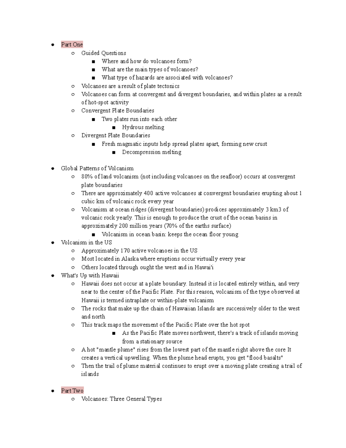 Module Two Volcanoes and Volcanic Hazards - GEOL 110 - USC - Studocu