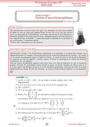 Polynômes - Résumé de cour d'algèbre 1 + Applications - 20 M a t h é m ...
