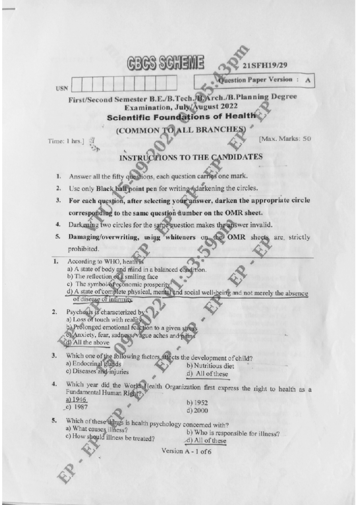 2021 solved SFH question paper - Computer Science Engineering - Studocu