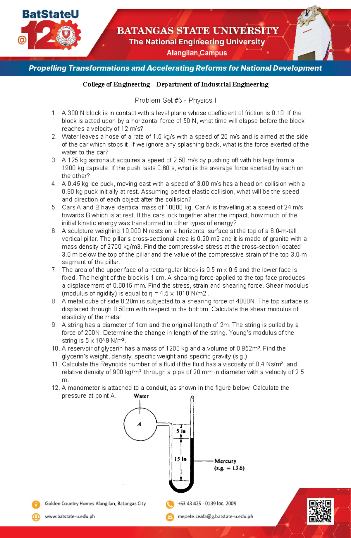 Problem-Set-3 - College of Engineering – Department of Industrial ...