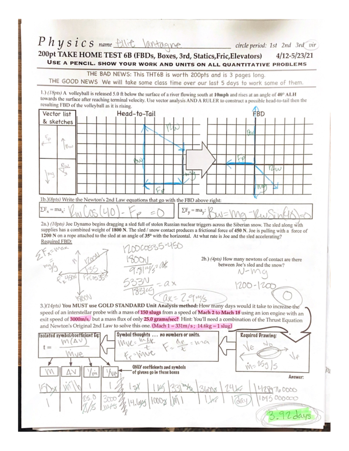 Physics - good luck - PHYSUA91 - NYU - Studocu