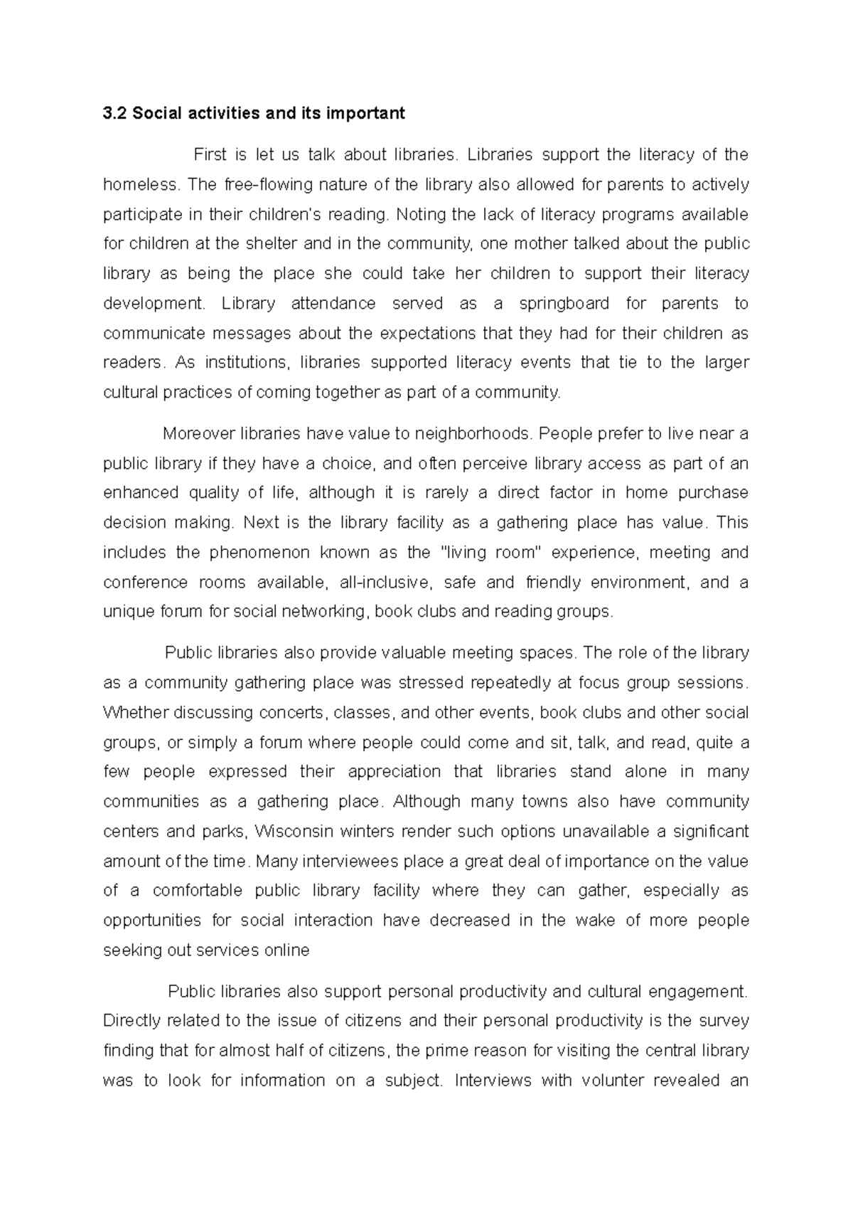 Social Activities - tutorial work imc345 - 3 Social activities and its ...