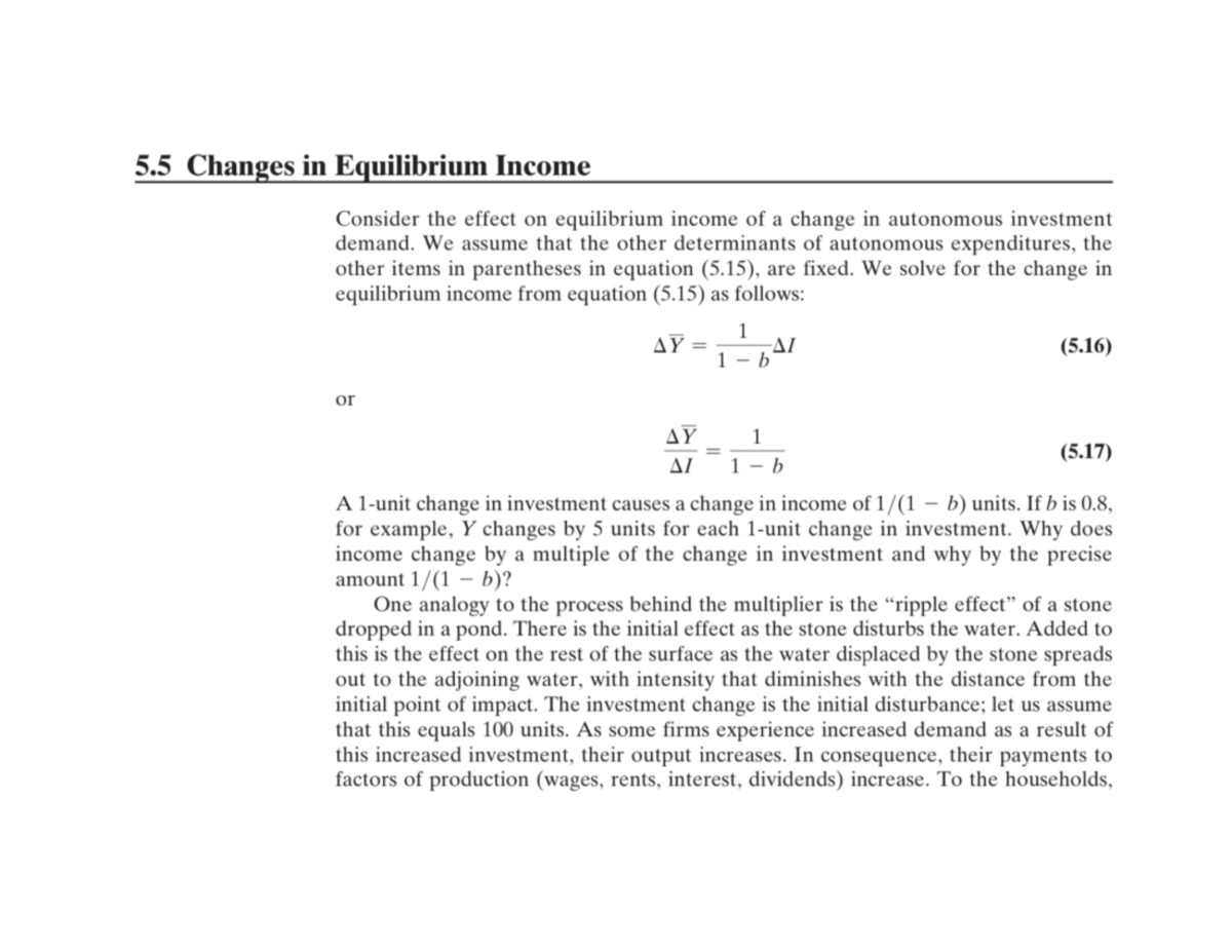 Changes in Equilibrium Income - MACRO ECONOMICS - Studocu