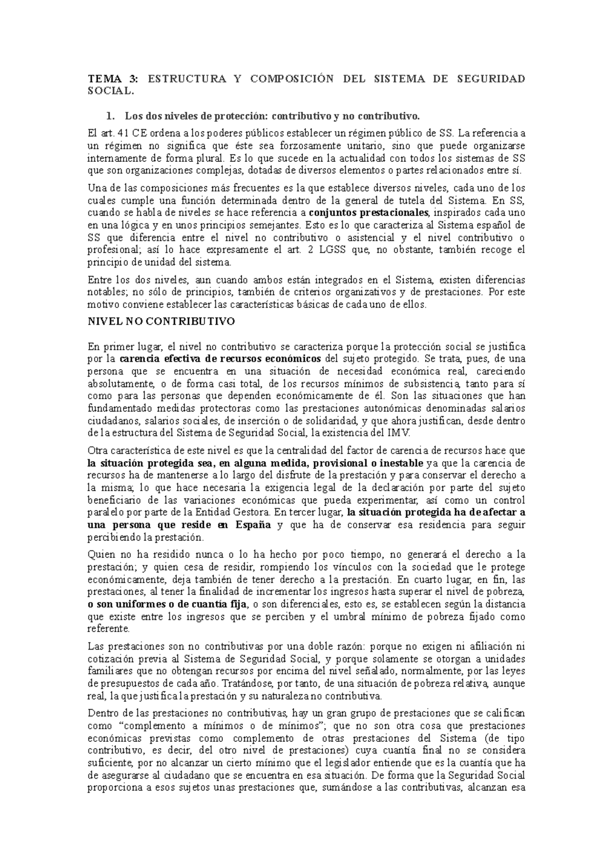 TEMA 3 - TEMA 3: ESTRUCTURA Y COMPOSICIÓN DEL SISTEMA DE SEGURIDAD ...
