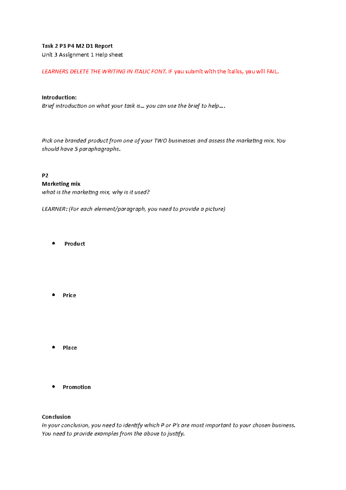 Task 2 P3 P4 M2 D1 template Unit 3 assignment 1 - STRI7E6 - Westminster ...