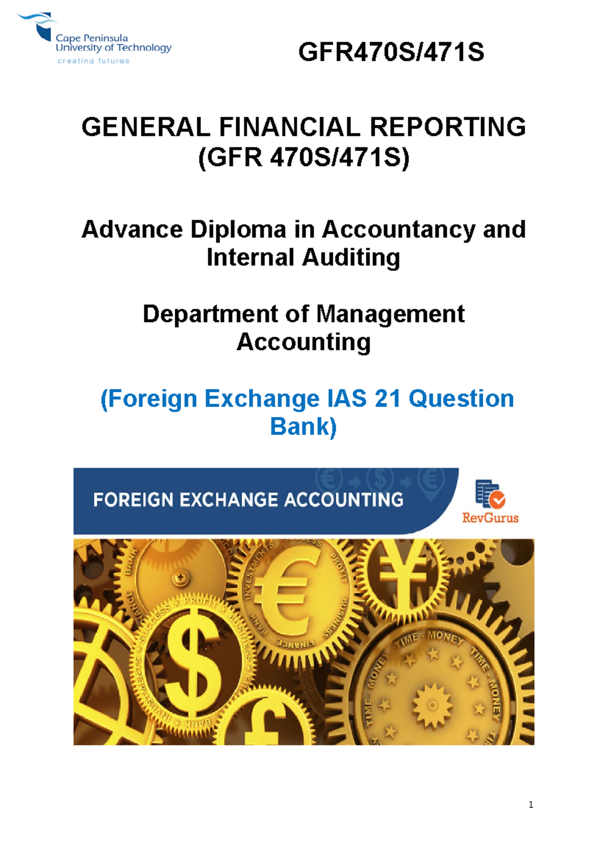 Foreign Exchange Question Bank(GFR 2024) - GENERAL FINANCIAL REPORTING ...