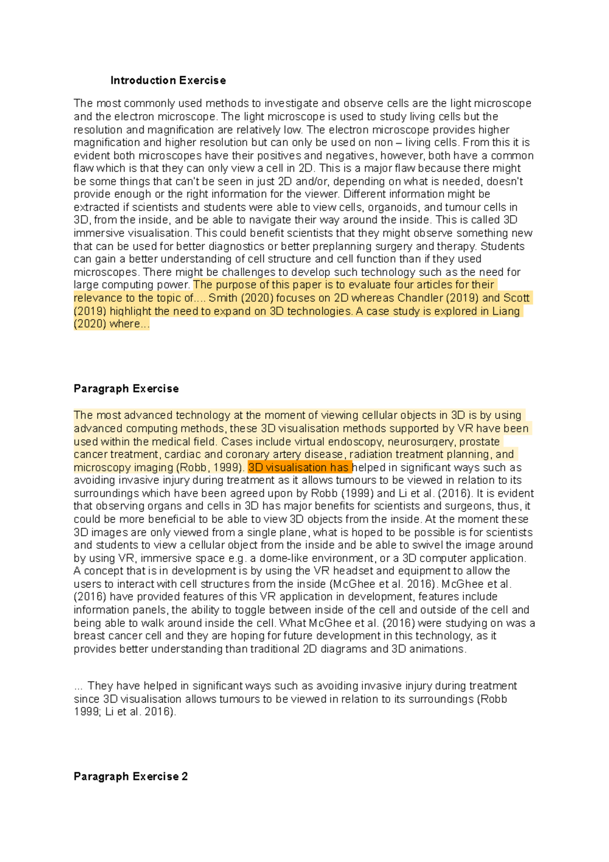 Introduction Exercise Week 3 - Introduction Exercise The most commonly ...