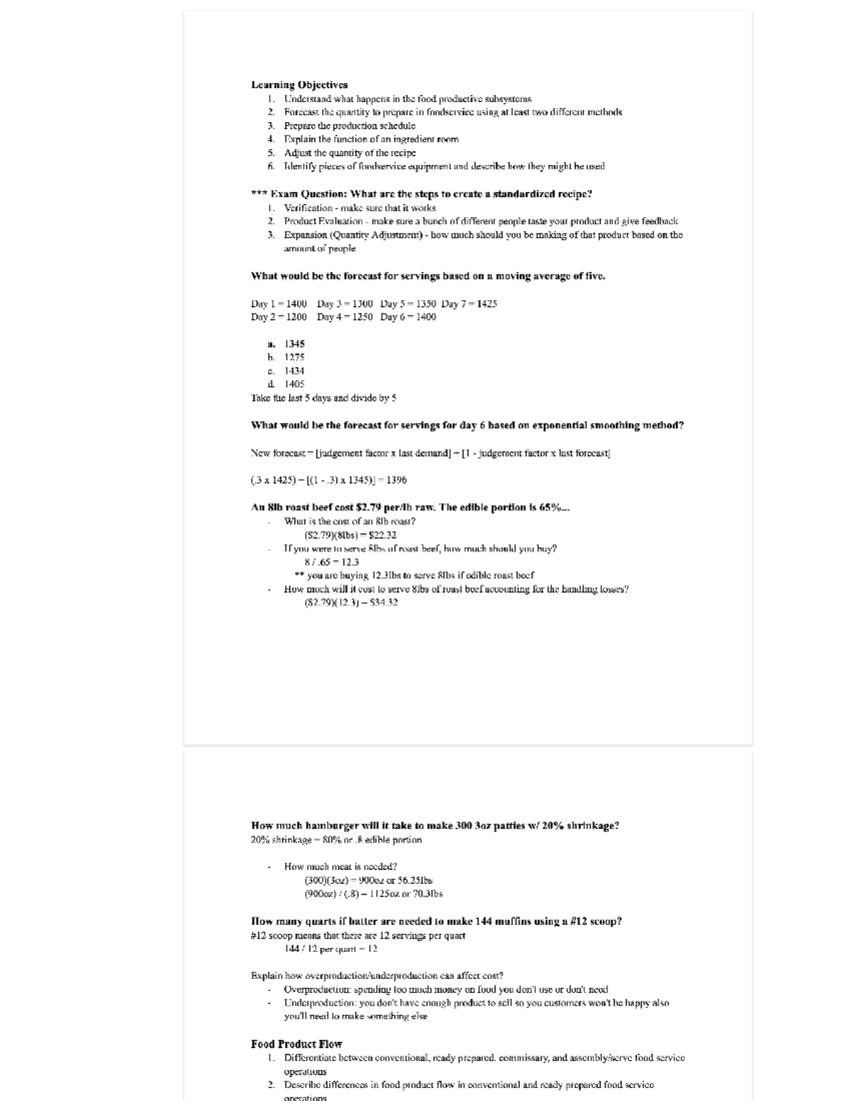 Week 4 Notes Chapter 6 - Google Docs - FSN 202 - Studocu