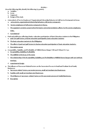 Chapter 5 Sample - research example manu - If there is an ideal against ...