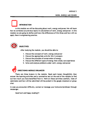 Momentum and Impulse - MODULE VI Lesson 1: Momentum and Impulse Lesson ...