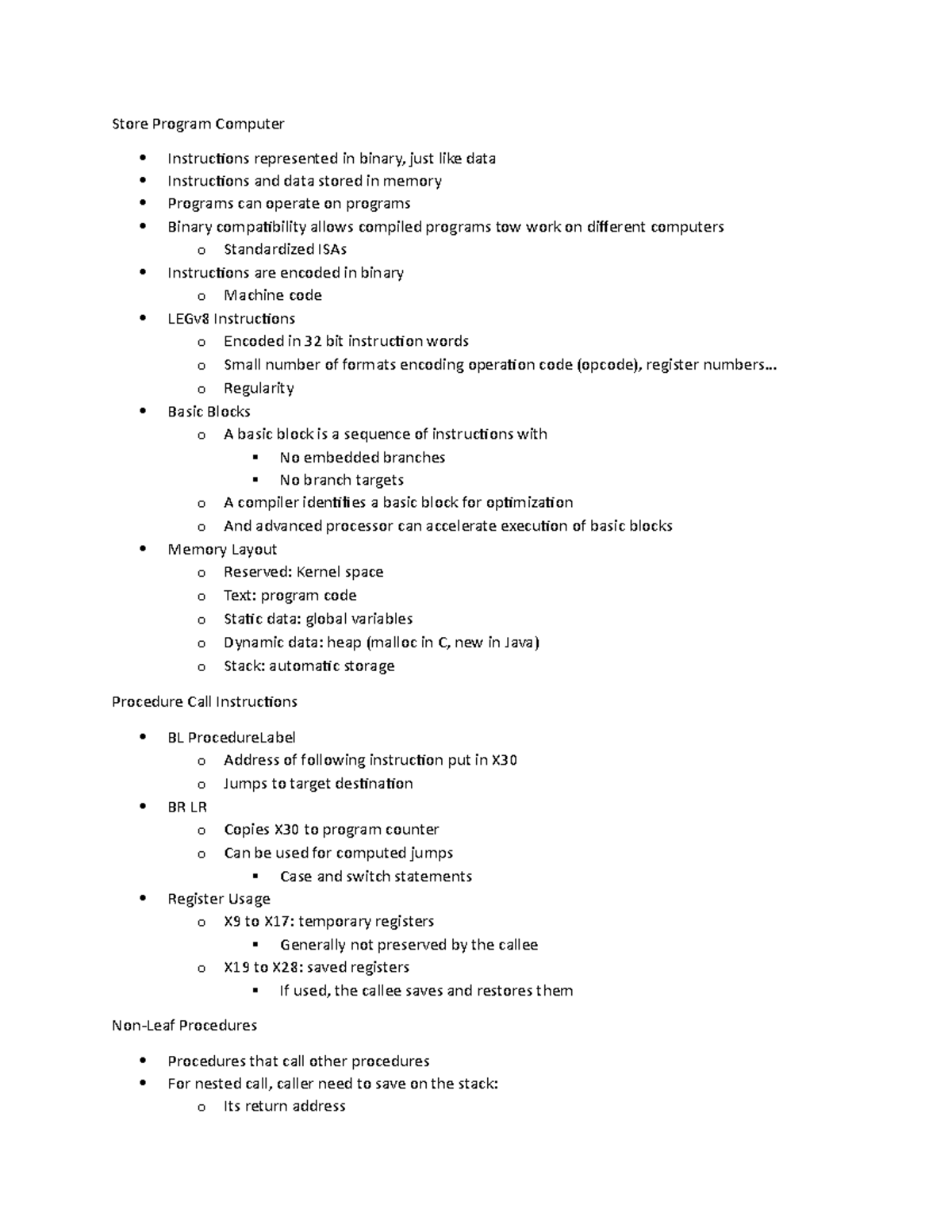 Csce 2610 Chapter 2 Part 2 Store Program Computer Instructions