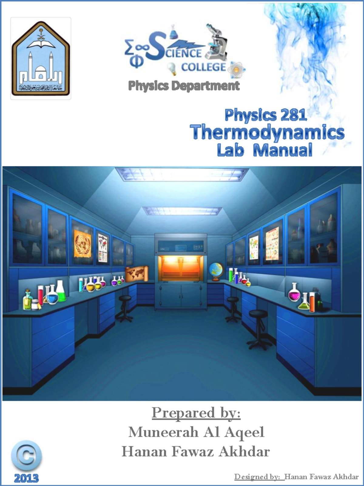 Physics 281 lab manual - Prepared by: Muneerah Al Aqeel Hanan Fawaz Akhdar Designed by: Hanan ...
