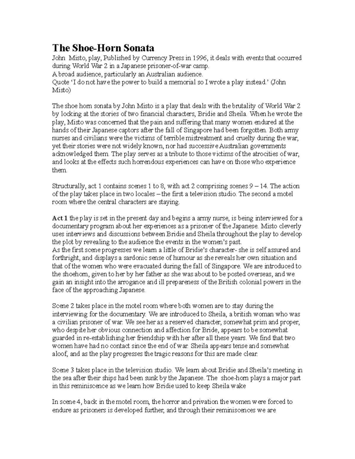 SHS Notes 1 - Module B, English Standard Preliminary. Used for class ...