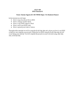 Exam+2+Formulas+and+Topics - STAT 108 Midterm 2 Formulas that will be ...