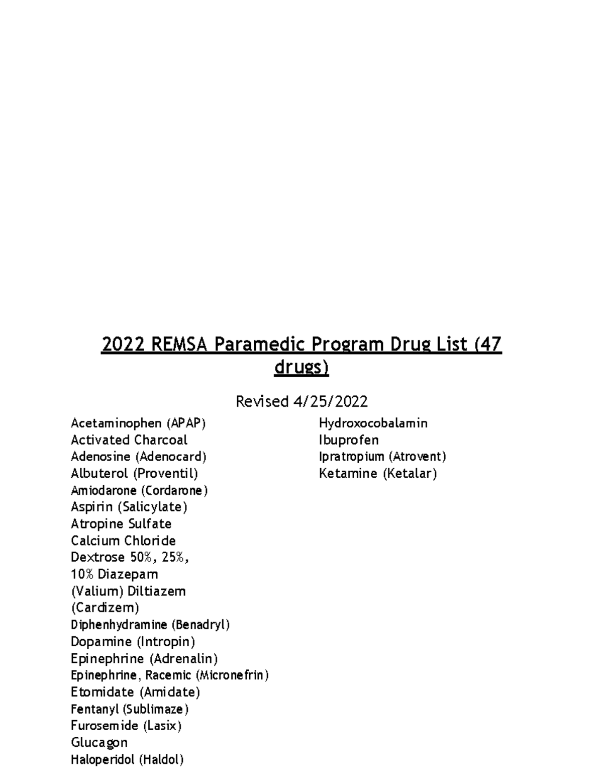 Remsa-Paramedic-Program-Drug-List-Revised-April-2022 (Partial Drug List ...