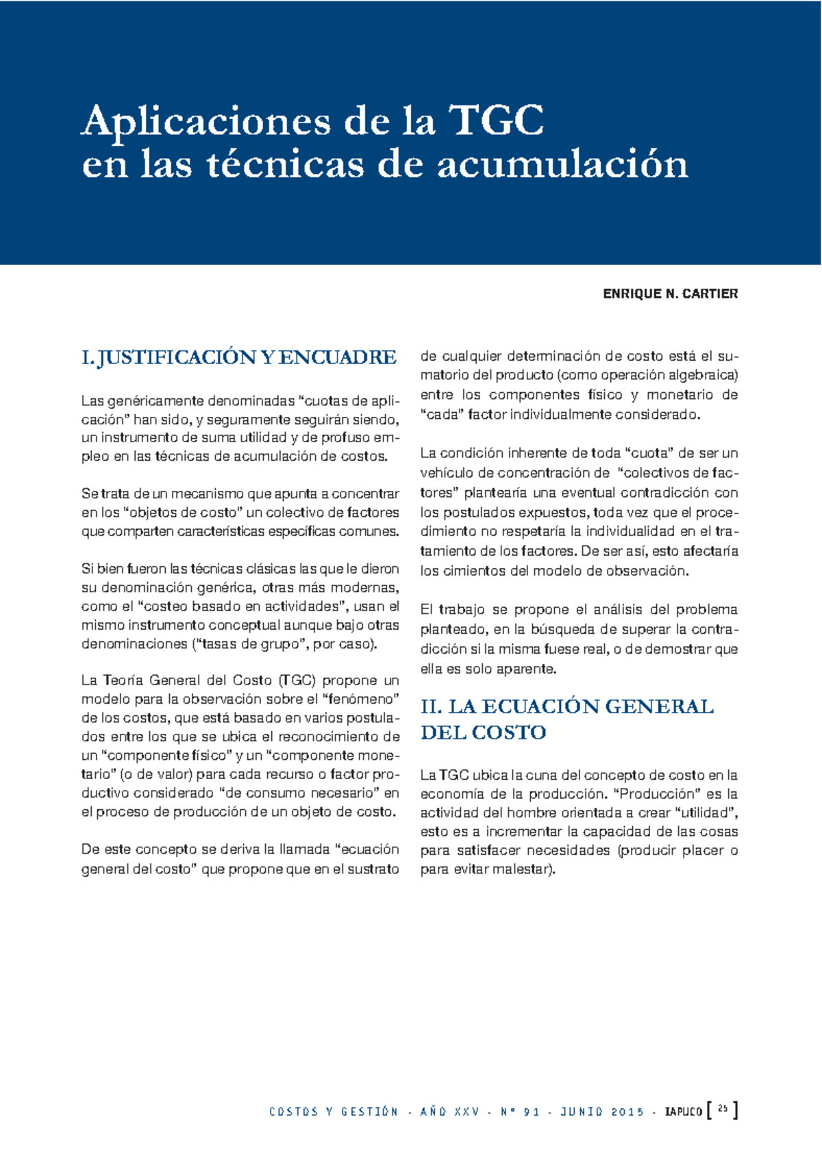 Importante (utilizacion de la TGC) - C O S T O S Y G E S T I Ó N - A Ñ ...