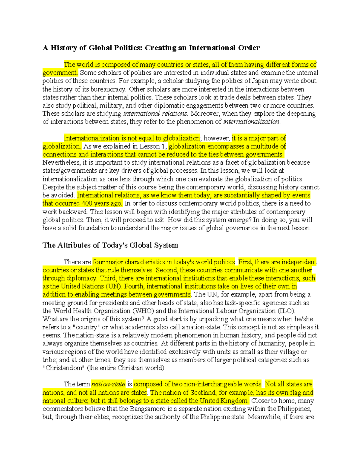 Book-truly - A History of Global Politics: Creating an International ...