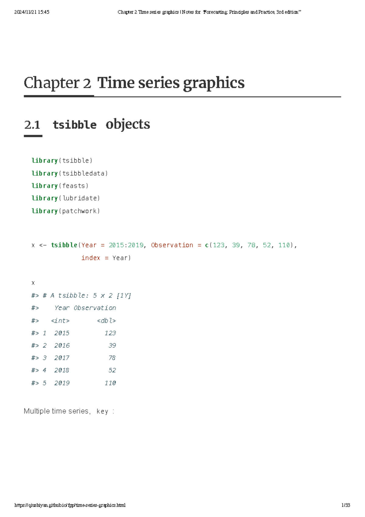Chapter 2 Time series graphics - Chapter 2 Time series graphics 2 ...