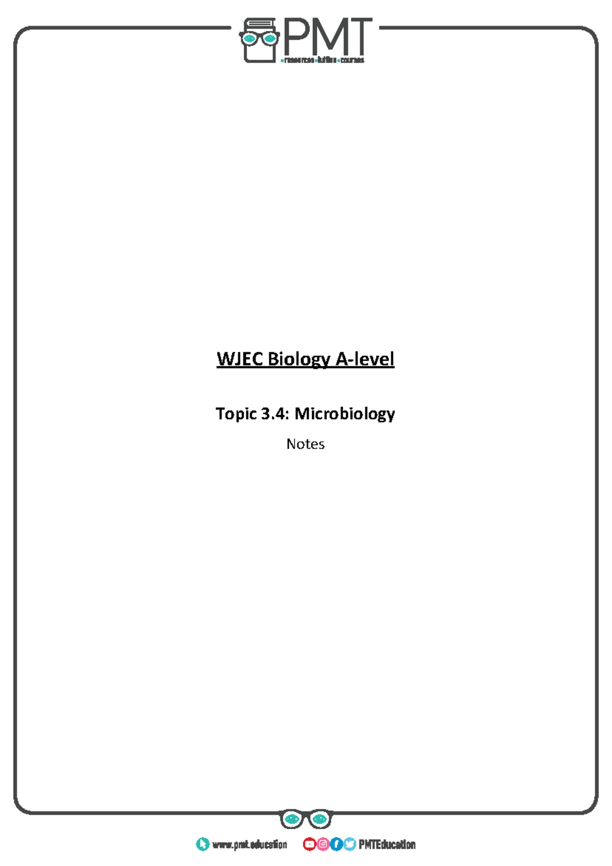 3.4. Microbiology - WJEC Biology A-level Topic 3: Microbiology Notes ...