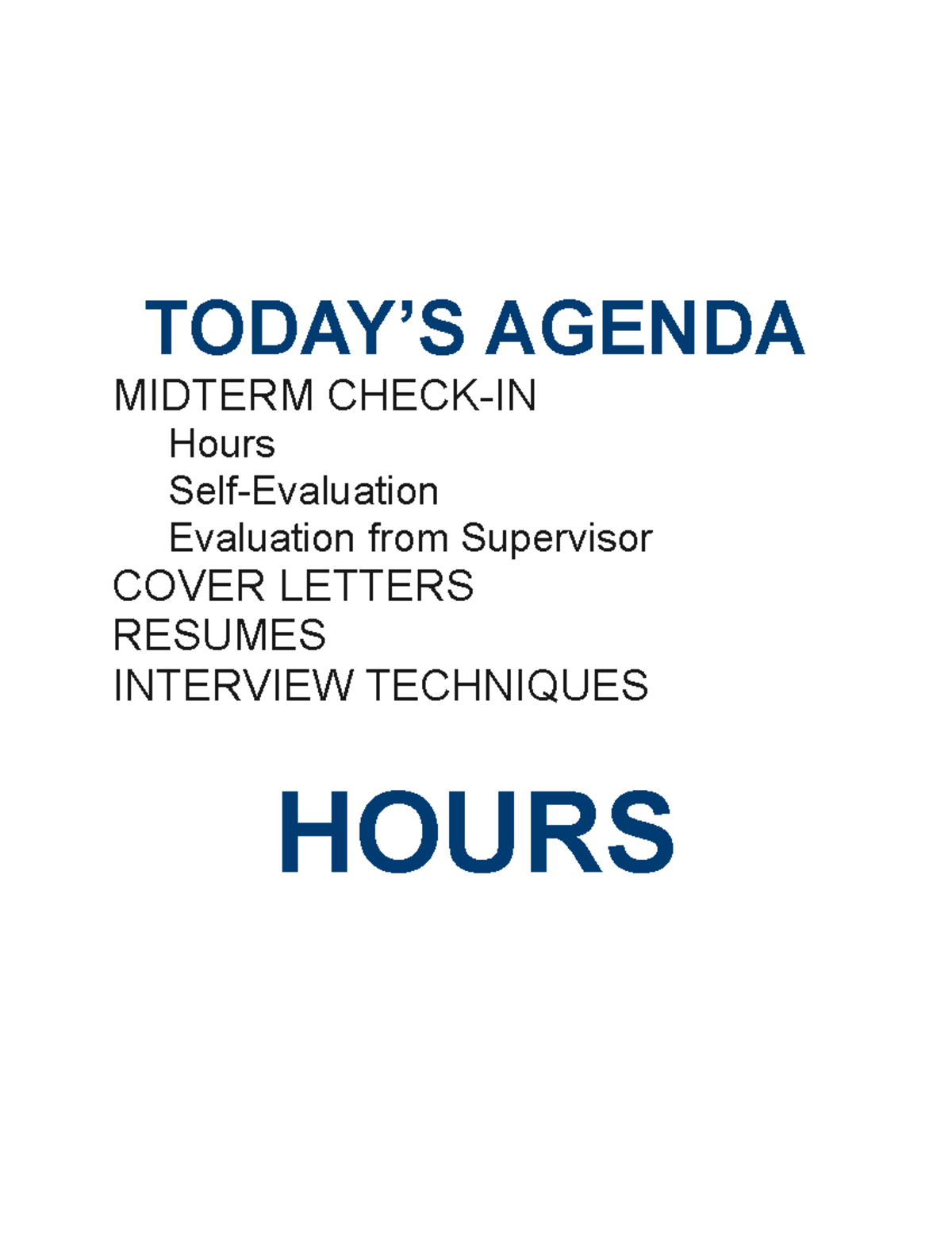 Practicum Workshop 2 - notes - PRACTICUM WORKSHOP TODAY’S AGENDA ...