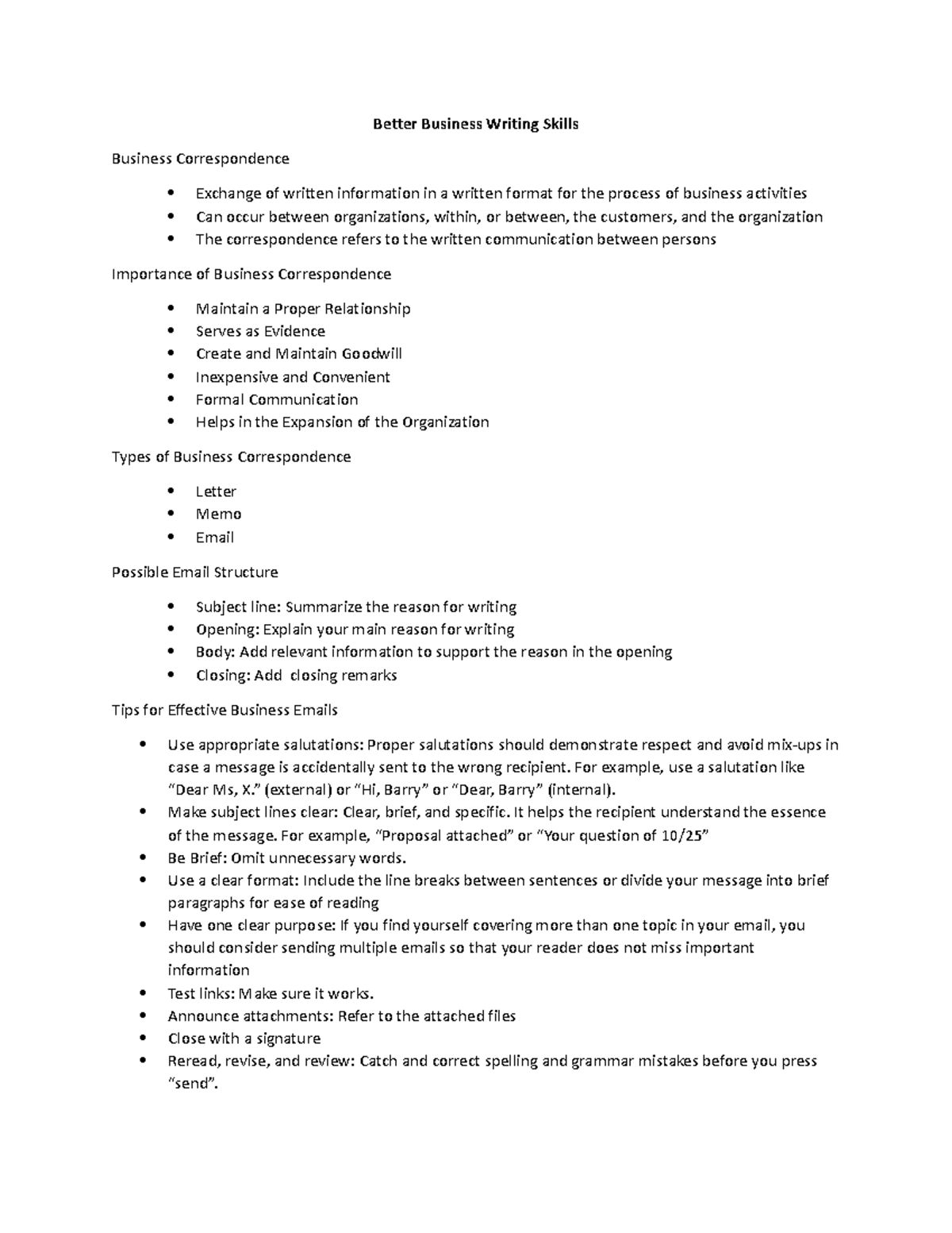 Business Writing - How to write effectively - Better Business Writing ...