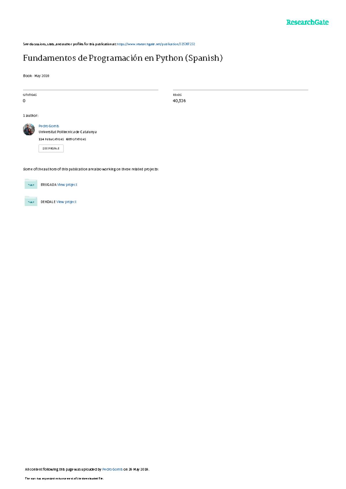 Fund Programacion Python PGomis - See discussions, stats, and author profiles for this ...