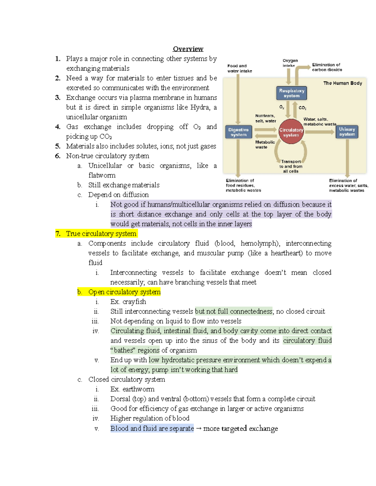 Chapter 42 Circulatory System - BIO100 - Hunter College - Studocu