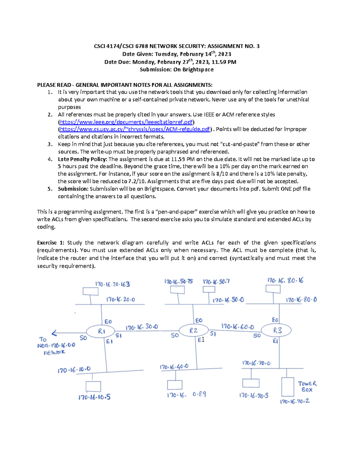 Assign 3 - Module 0.Skeletal Notes - CSCI 4174/CSCI 6708 NETWORK ...