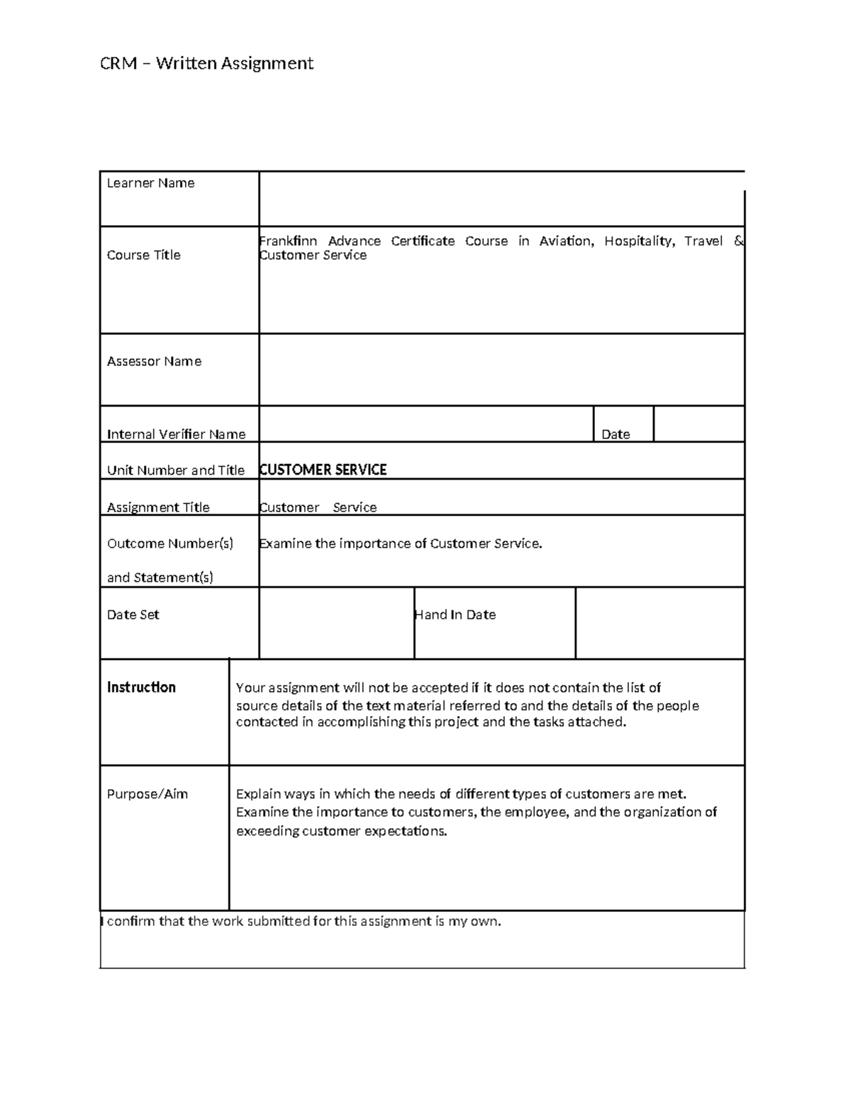 Assignment my frankfinn portal ndjdbxbdjsksbvvsjskakanbvccsjwkalabb ...