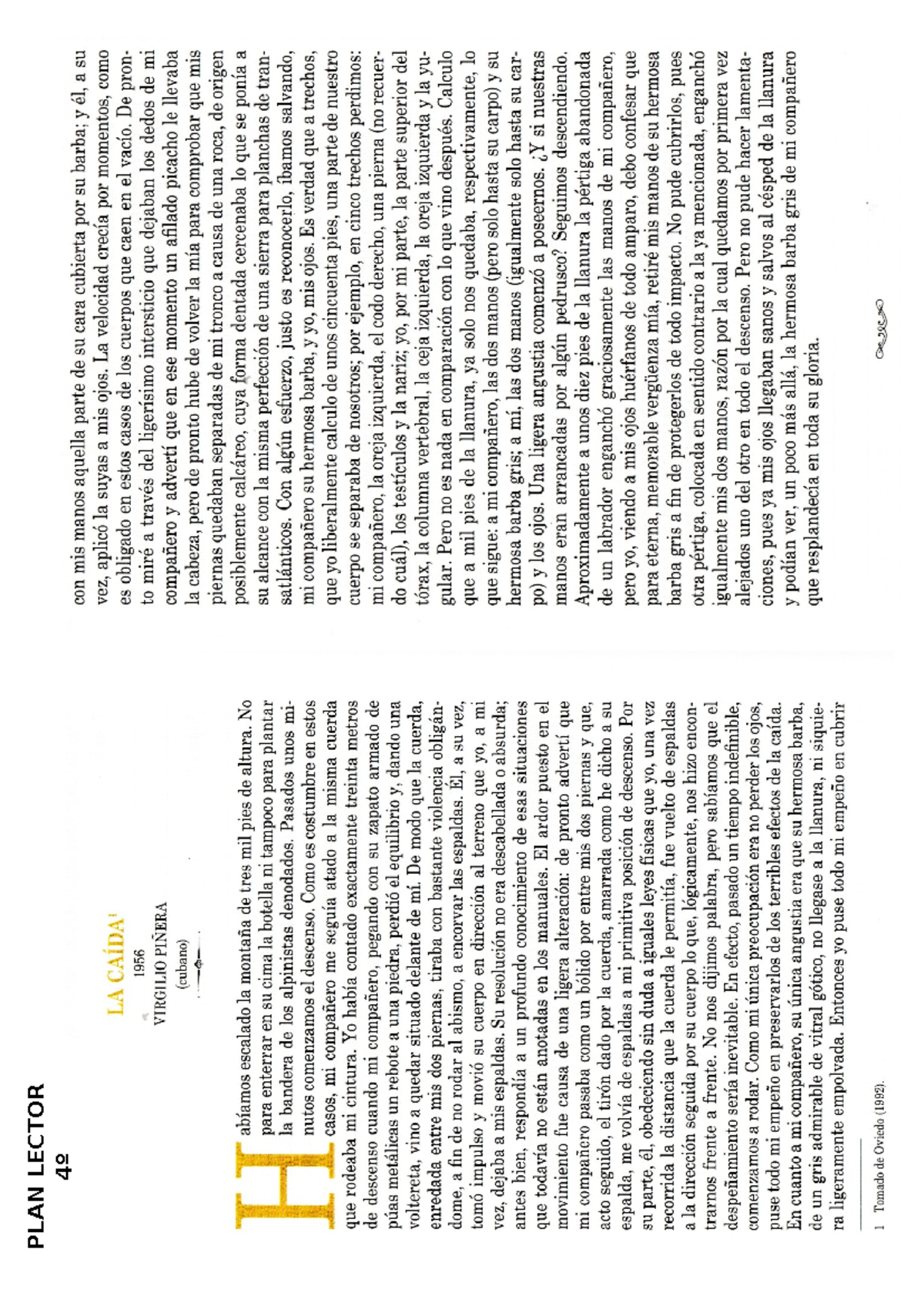 PLAN Lector - Ficha 04 - 4TO - Lectura - PLAN LECTOR 4º - Studocu