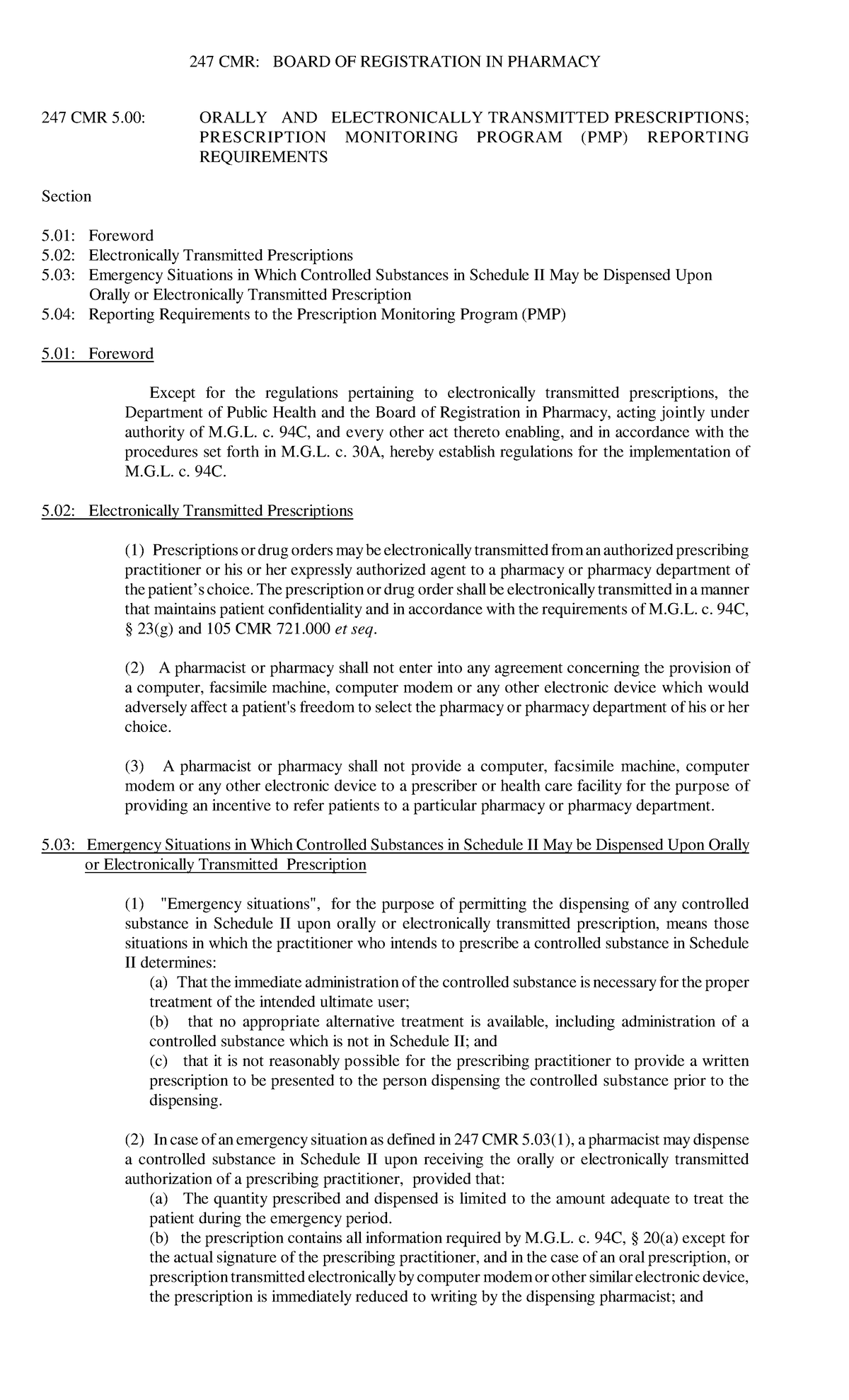 247 CMR 5-PMP Reporting - Database Management Systems - UOL - Studocu