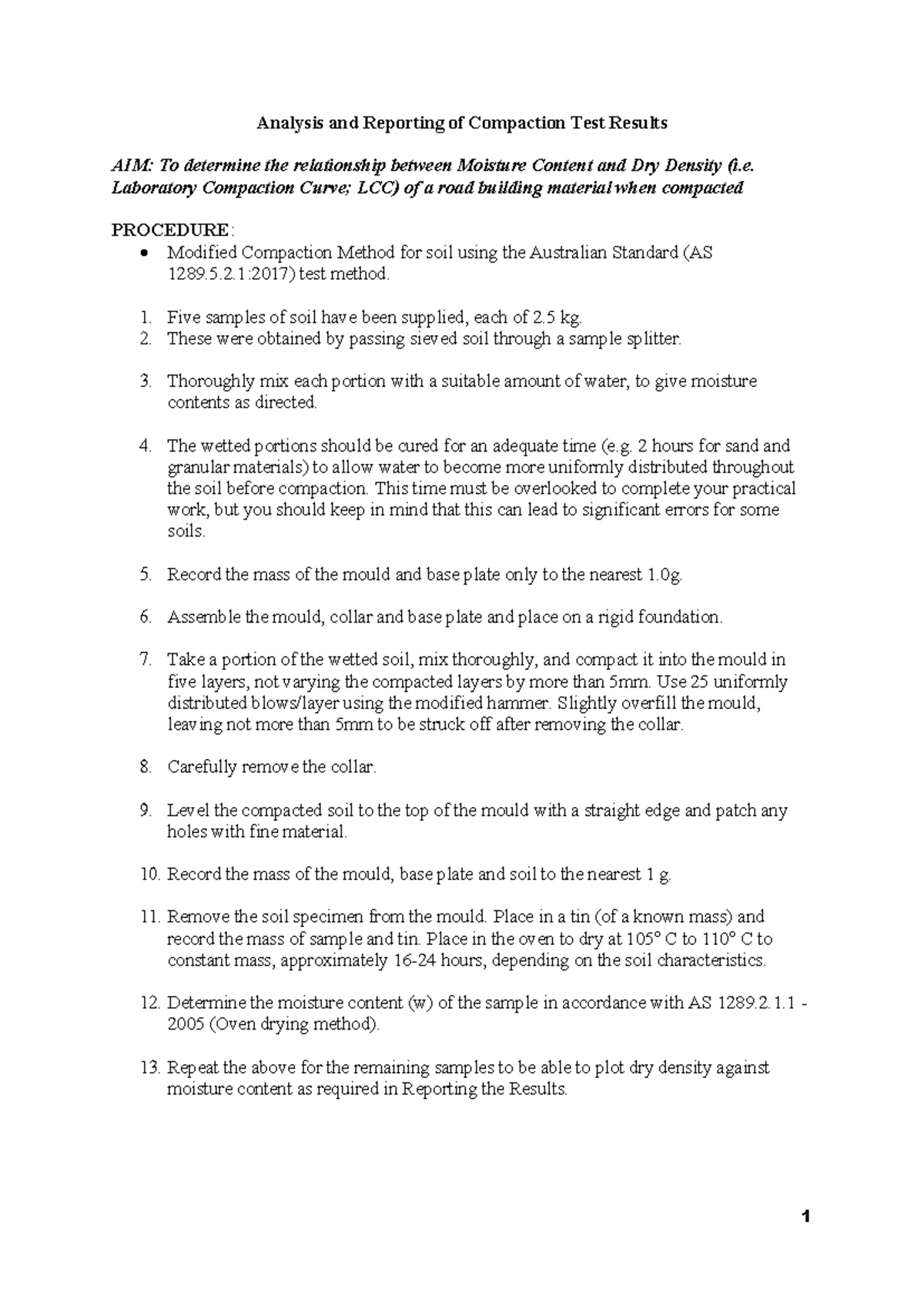 Compaction Prac Brief-2024-2 - Analysis and Reporting of Compaction ...