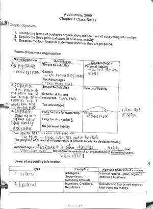 Chapter 4 notes - Chapter 4 Class Notes 1. Explain the accrual basis of ...