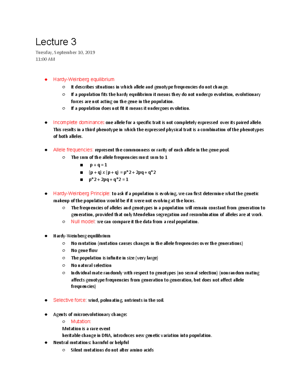 Untitled document-2 - Lecture notes lecture 3 - Lecture 3 Tuesday ...
