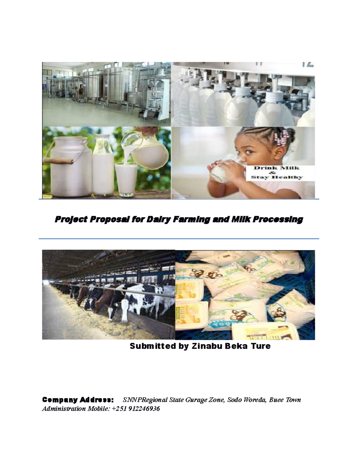 426254147-Project-Proposal-on-Dairy-Farm - Project Proposal for Dairy ...