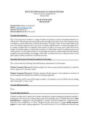 HIST 272 Pre Colonial African History - HIST 272: PRE-COLONIAL AFRICAN ...