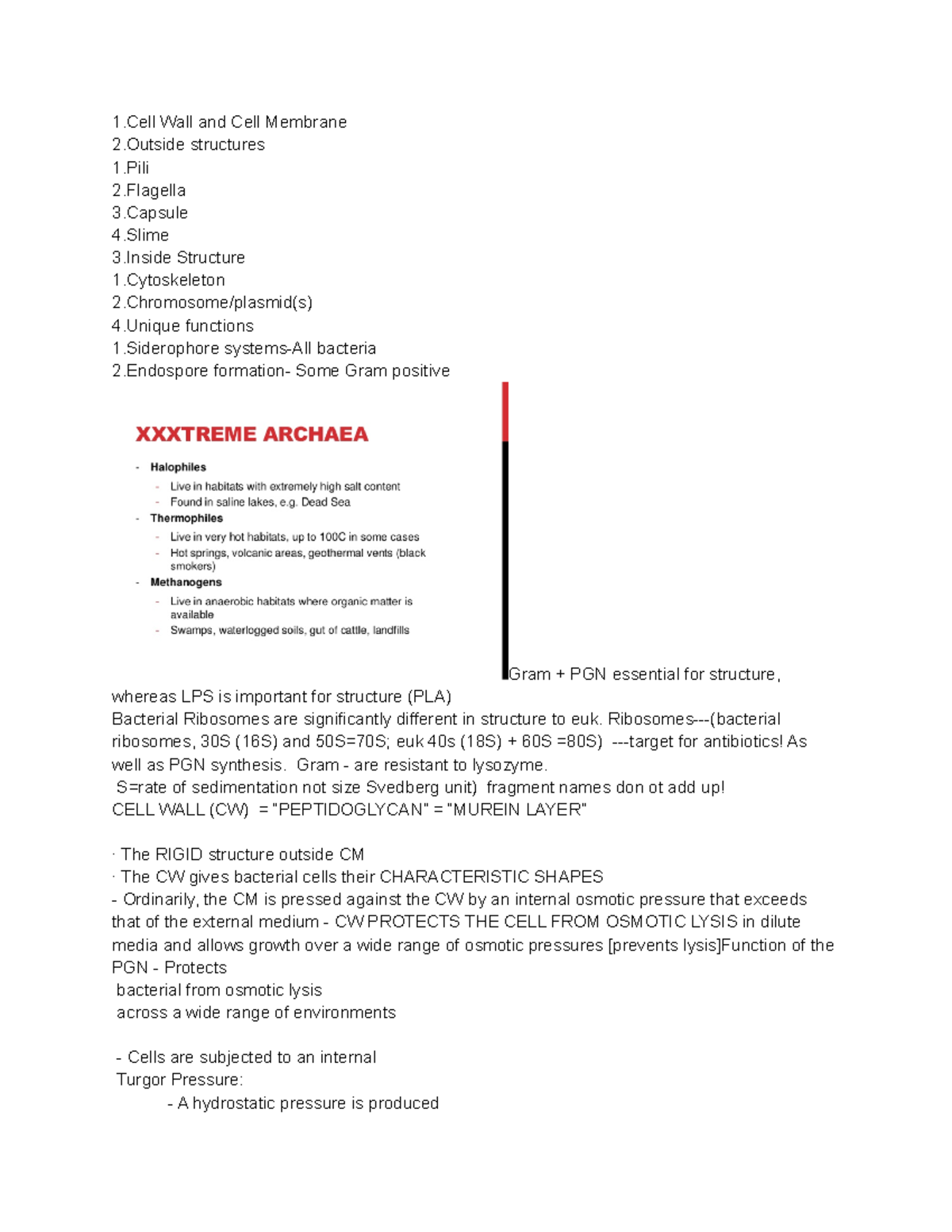 med micro notes - 1 Wall and Cell Membrane 2 structures 1 2 3 4 3 ...